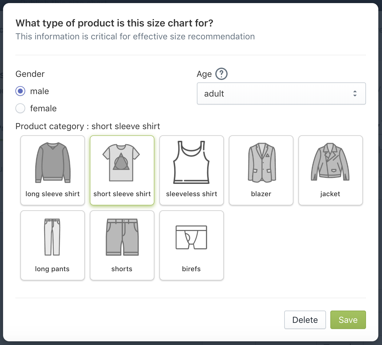 Create Size Recommender | Kiwi Sizing - Sizing plugin for Shopify